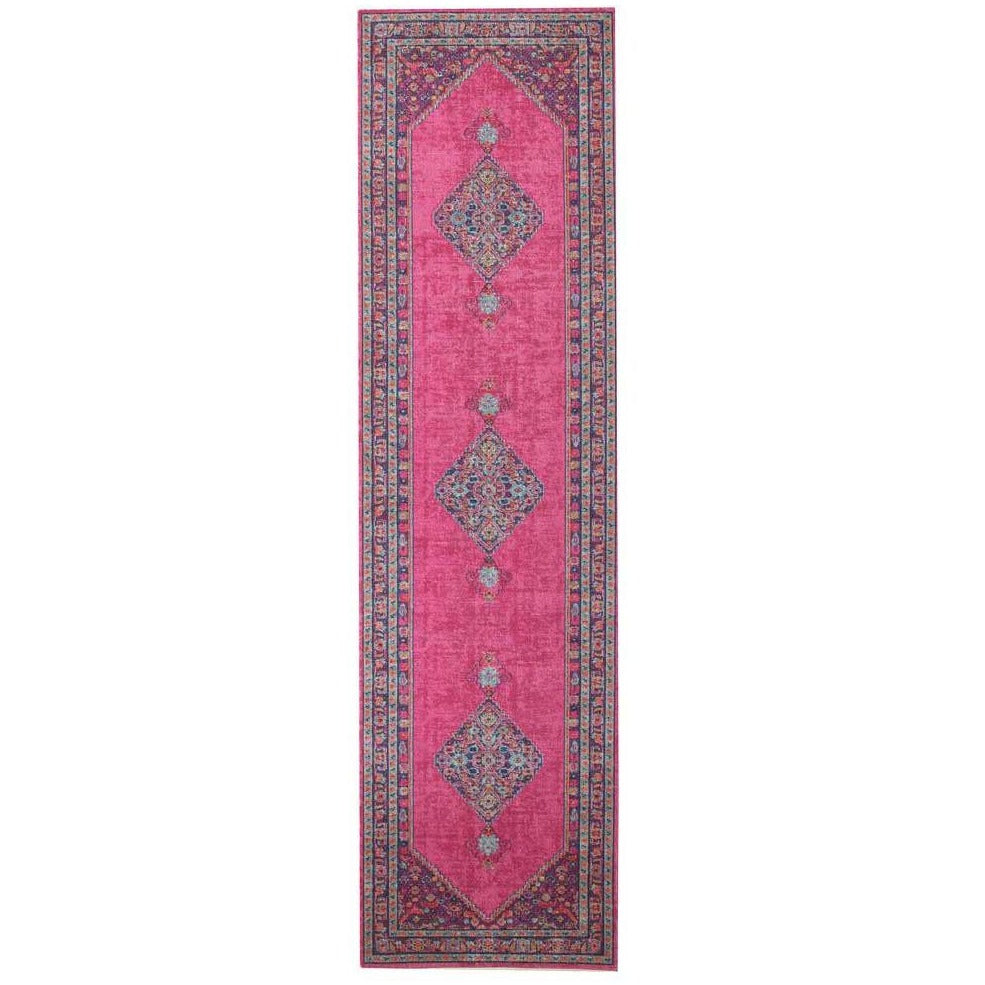 Menhit Pink Transitional Patterned Rug – Rugs Of Beauty