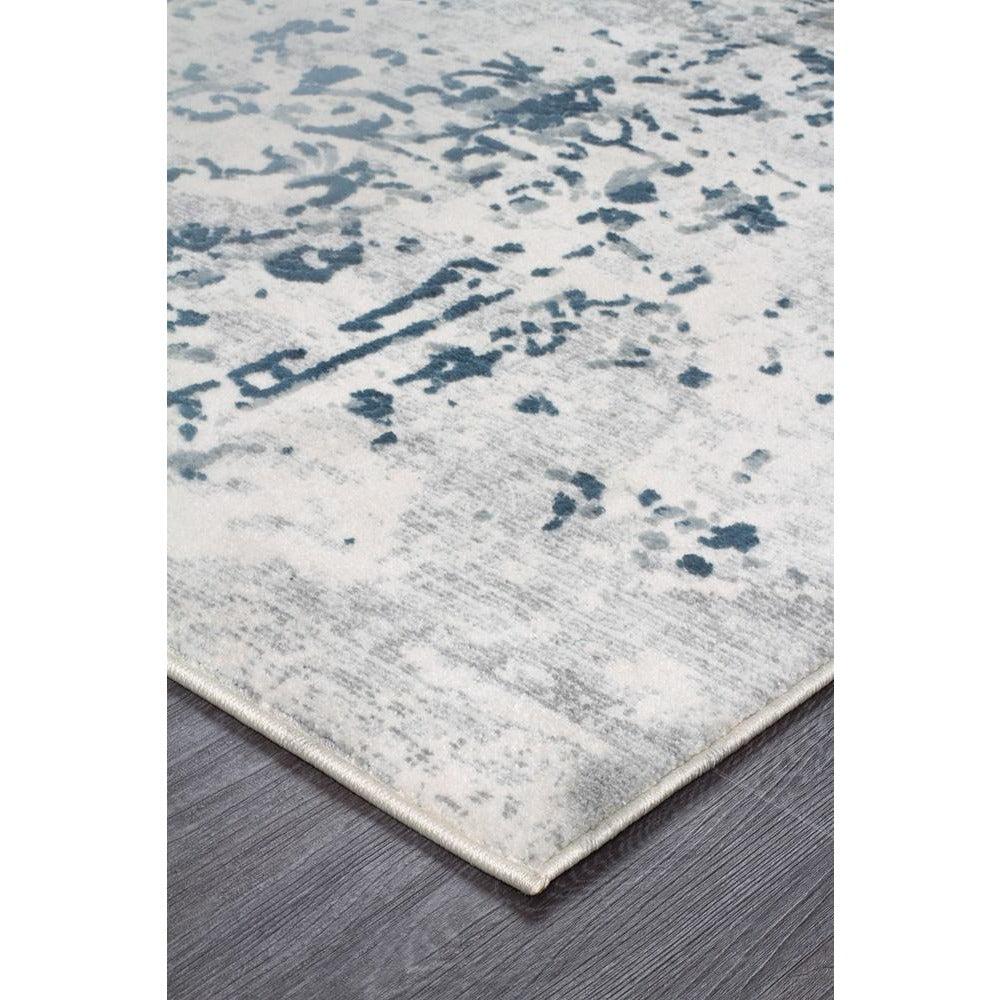 Elizabeth 331 Grey Blue Beige Abstract Patterned Modern Rug – Rugs Of ...