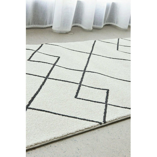Verona 1426 Cream Black Geometric Pattern Modern Runner Rug – Rugs Of ...